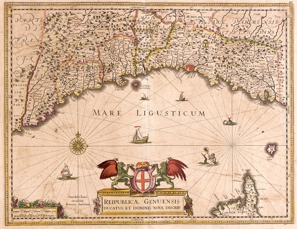 Map of the Republic of Genoa, Italy by Frederick de Wit