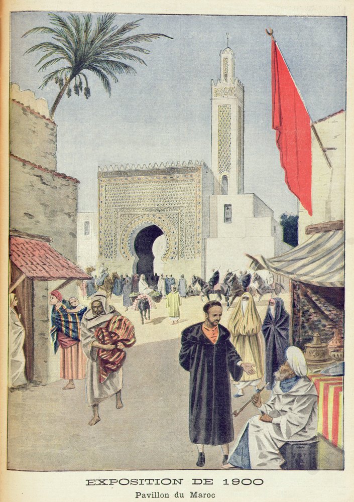 The Moroccan Pavilion at the Universal Exhibition of 1900, Paris ...