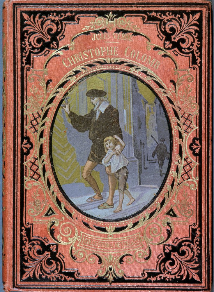 Christopher Columbus and a Child (in 'Christophe Colomb' by Jules Verne)