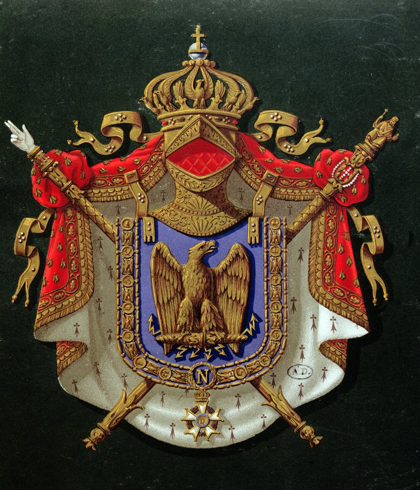 Coat of arms of Emperor Napoleon III by French School