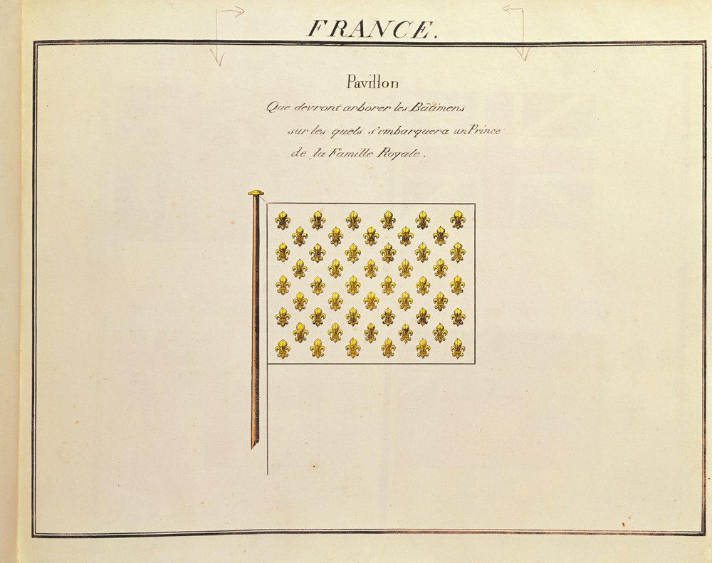 Flag of a Prince of the Royal Family, from Pavillons des Puissances ...