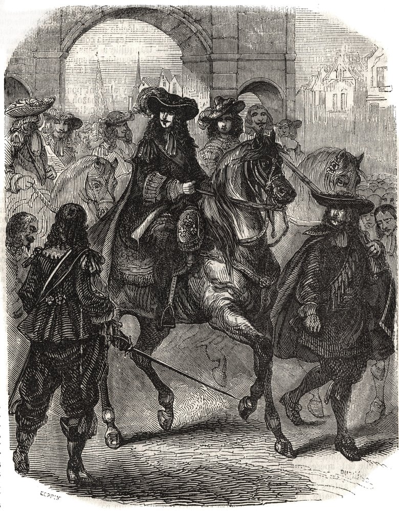Louis XIV and his wife Marie Therese of Austria entered Paris in 1660 ...
