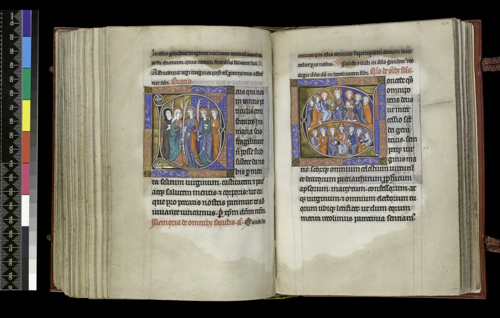 Suffrage to Virgins and Suffrage to All Saints, from the Psalter and ...