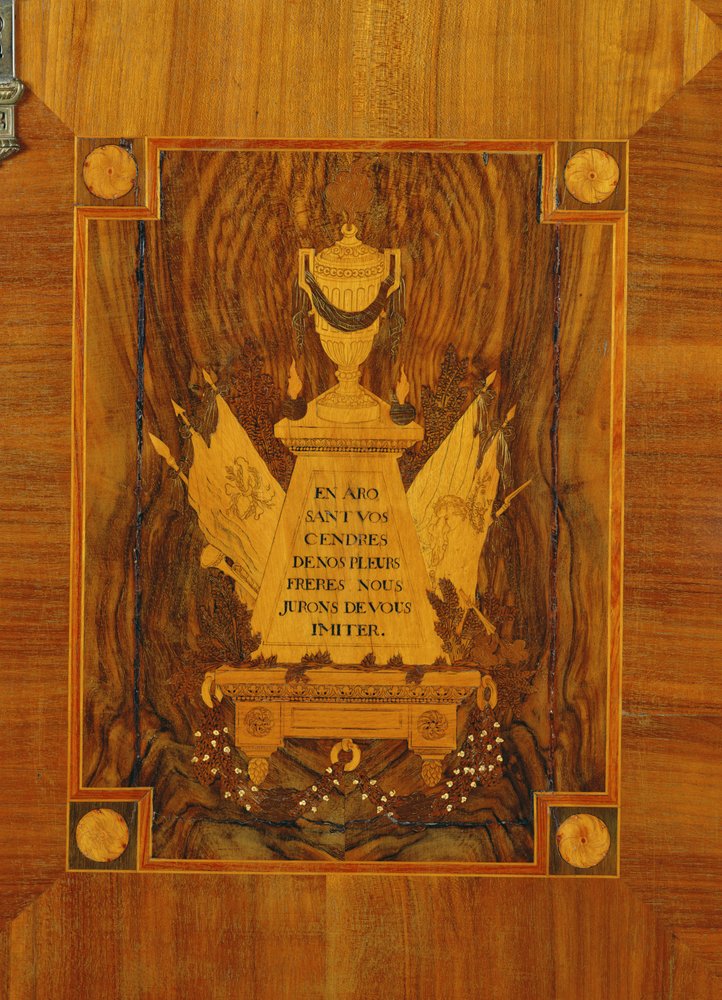Sideboard with Marquetry Design of Emblems and Mottoes of the French ...