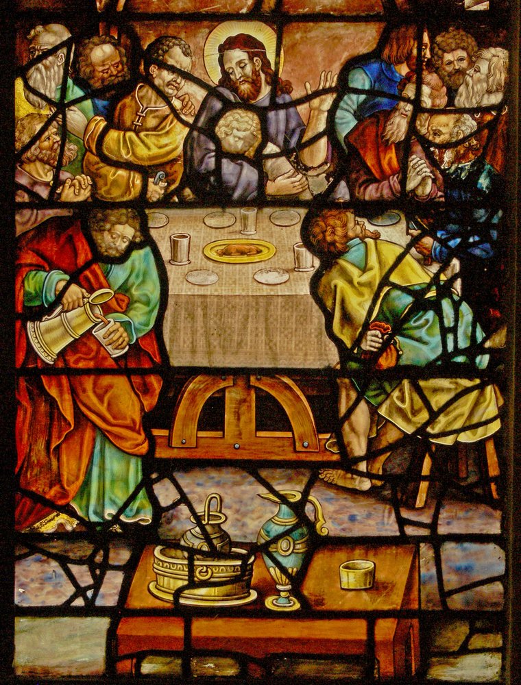 Window in the Charnier Depicting the Last Supper