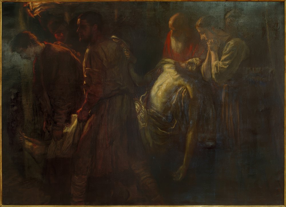The Burial of Christ by Fritz von Uhde: Buy fine art print