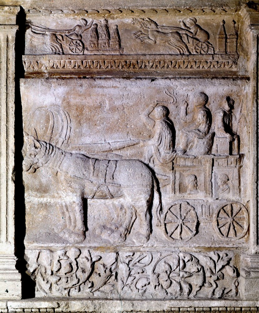 Low Relief from the Gallo-Roman Period Depicting a Chariot Fired by ...