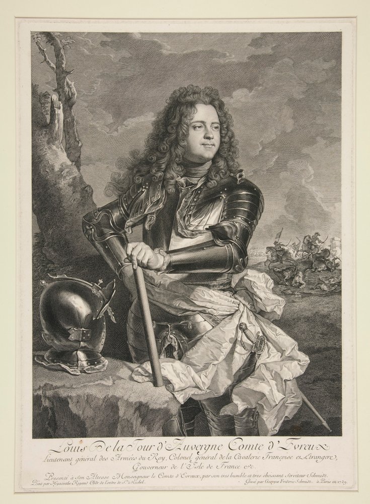 Portrait of Louis de la Tour by Georg Friedrich Schmidt