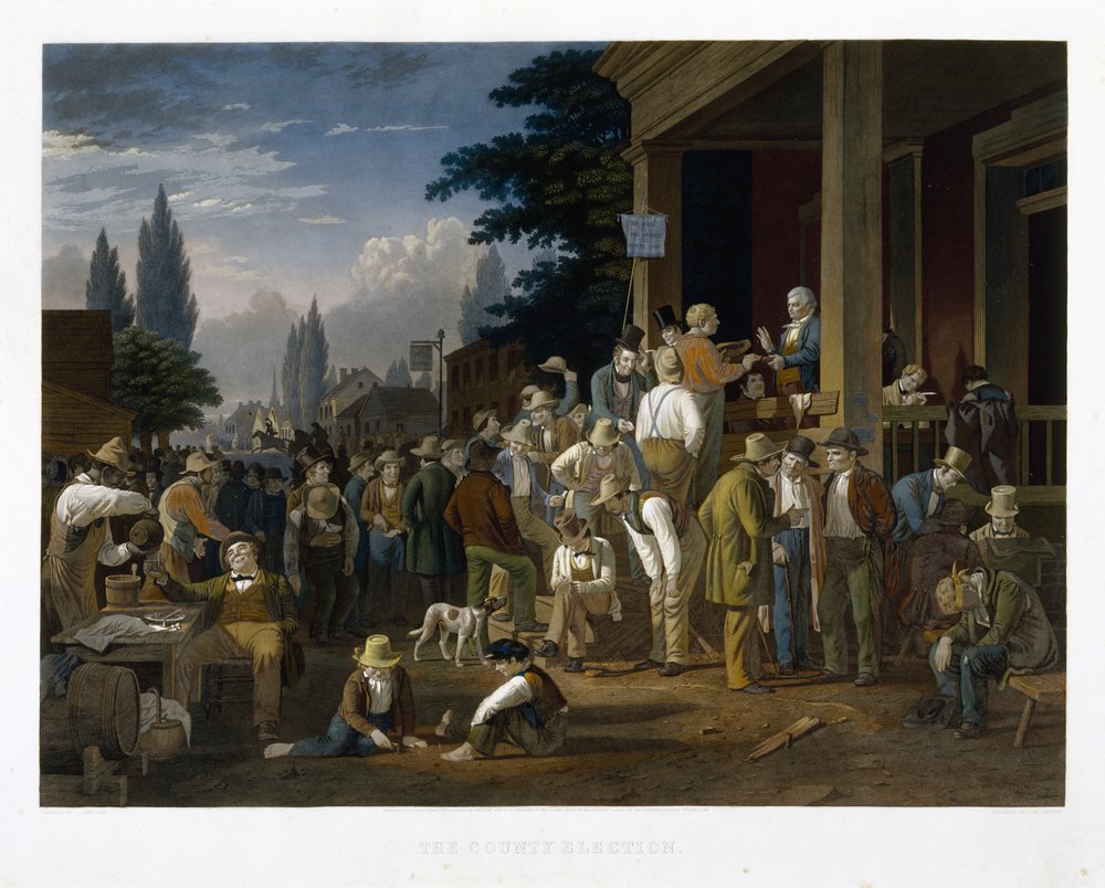 The County Election by George Caleb Bingham