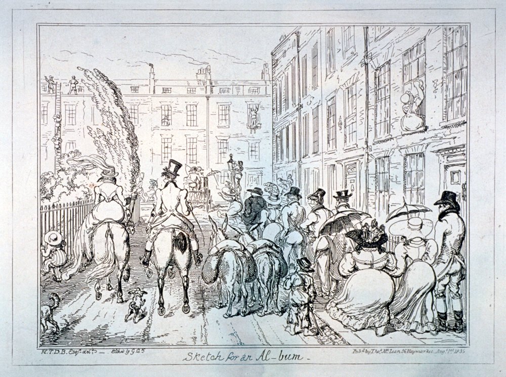 Sketch for an Album by George Cruikshank: Fine art print
