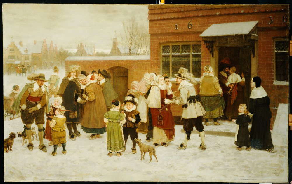 New Year's Day, New Amsterdam, 1876 by George Henry Boughton