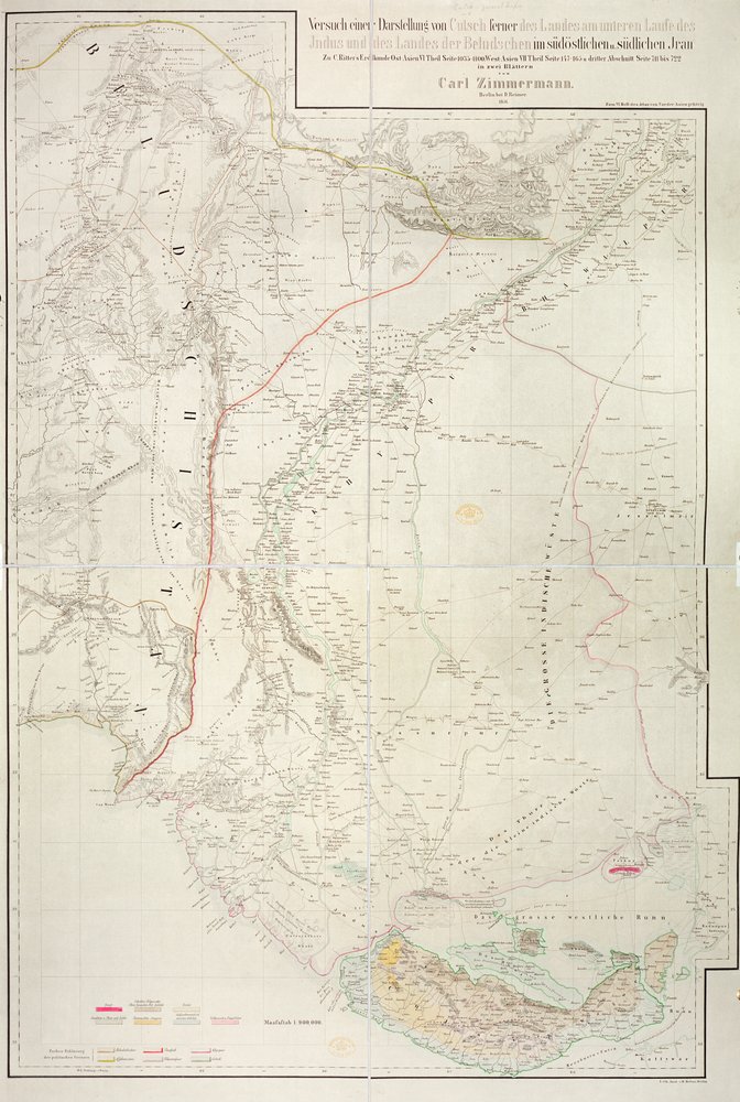 Map of the Cutch region of India and its border with neighbouring ...