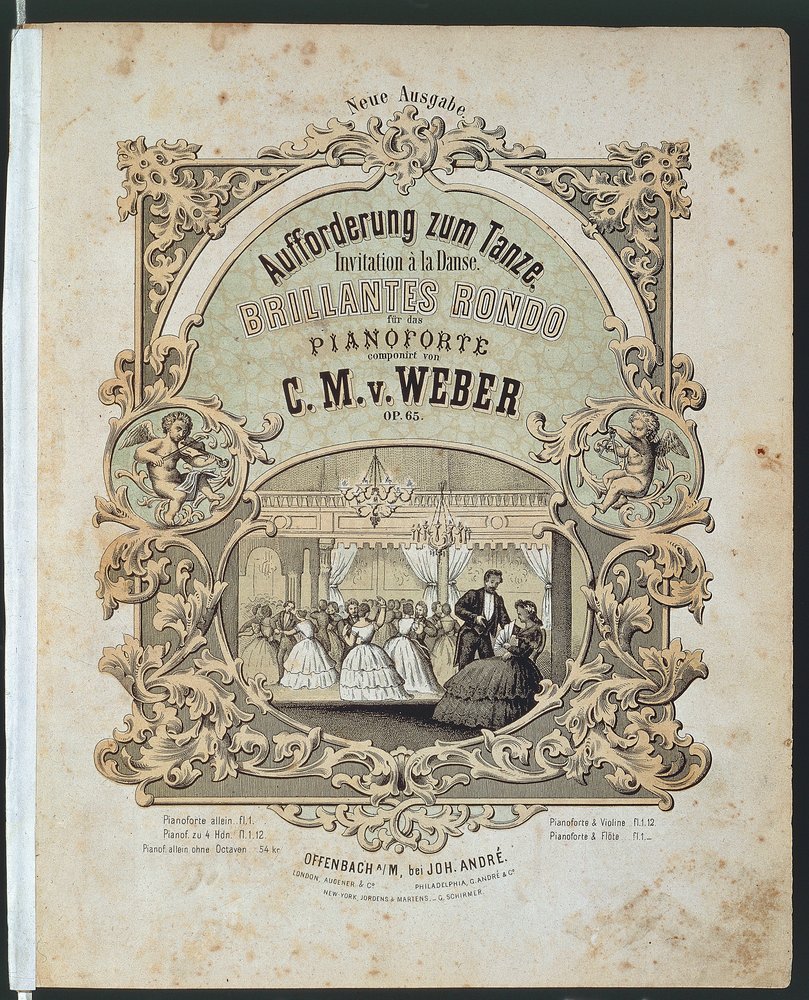 Cover of the score sheet for 'Invitation to the Dance'