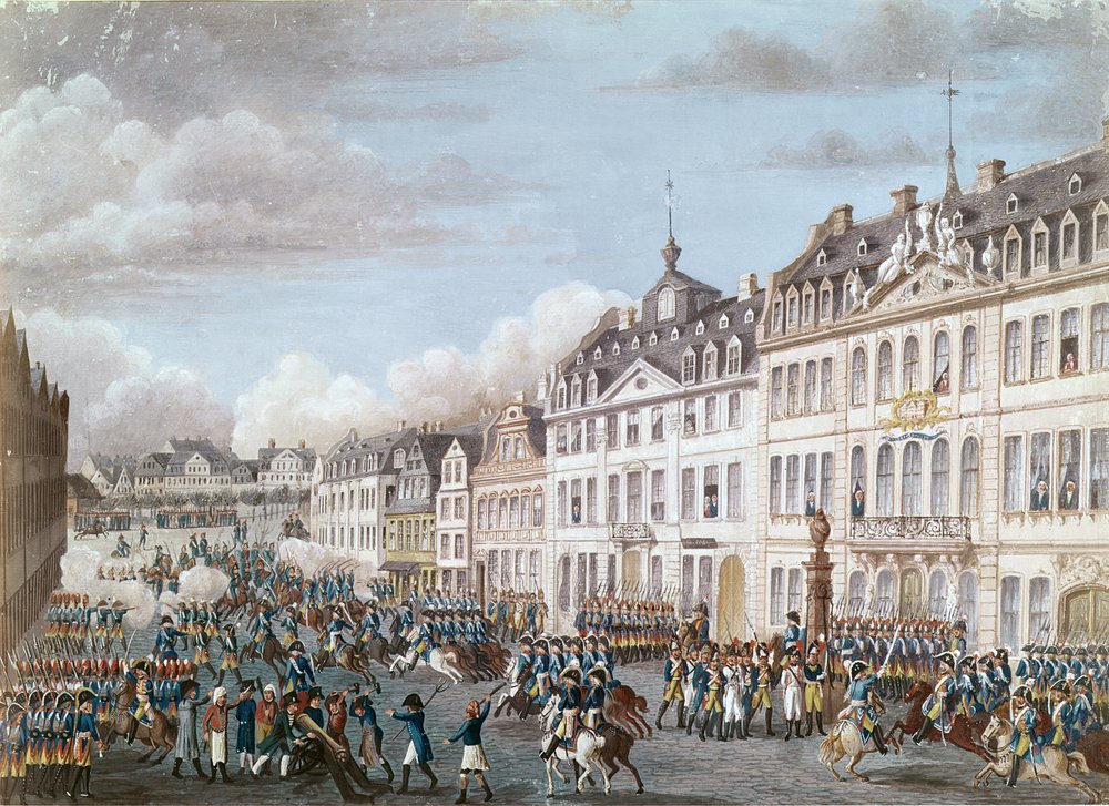 Entry of the United Troops of Prussia and the Hesse to Frankfurt, 2nd ...