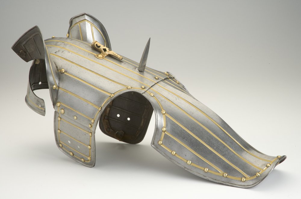 Shaffron, horse's head armour by German School