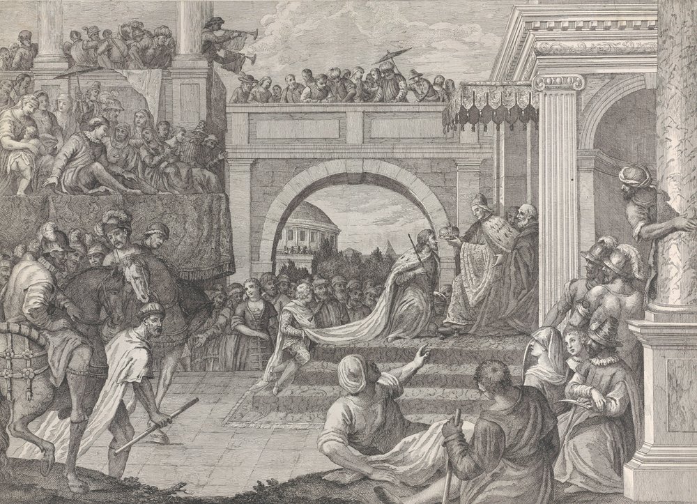 Doge Enrico Dandolo Crowns Baldovino the First Emperor of the Latin ...