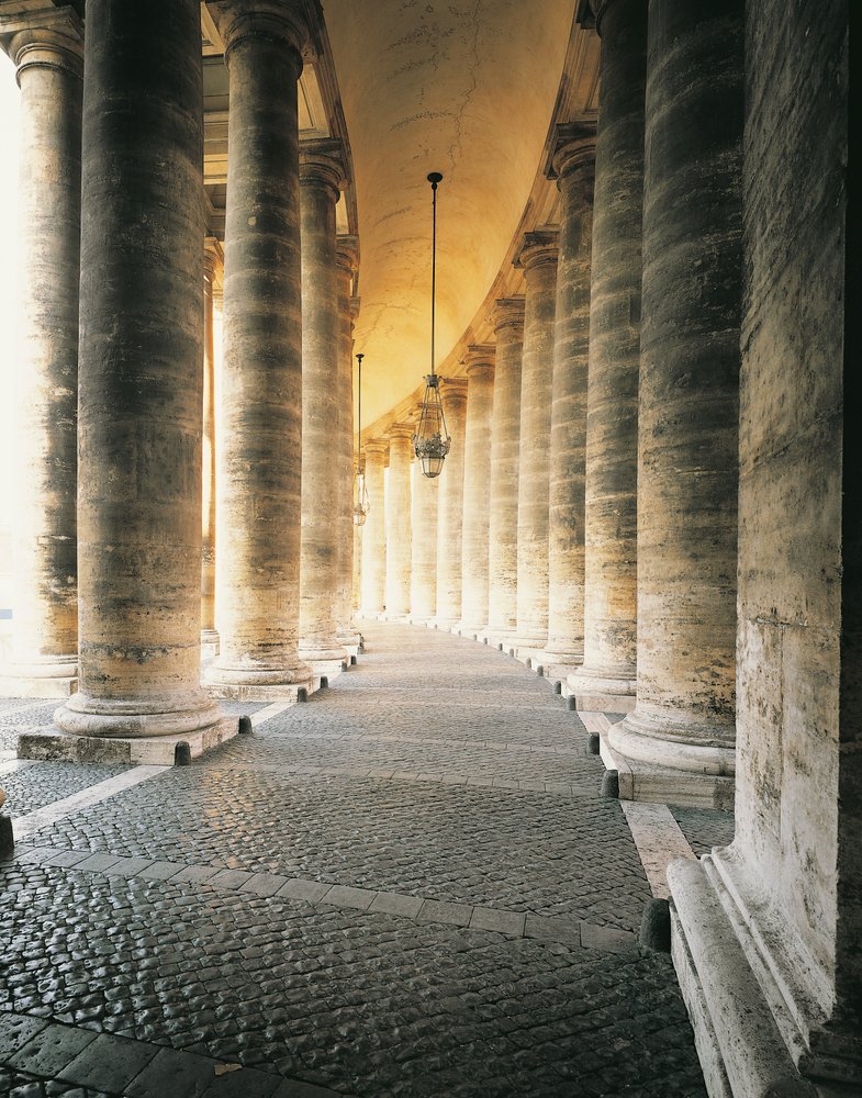 Detail from colonnade in St Peter's Square