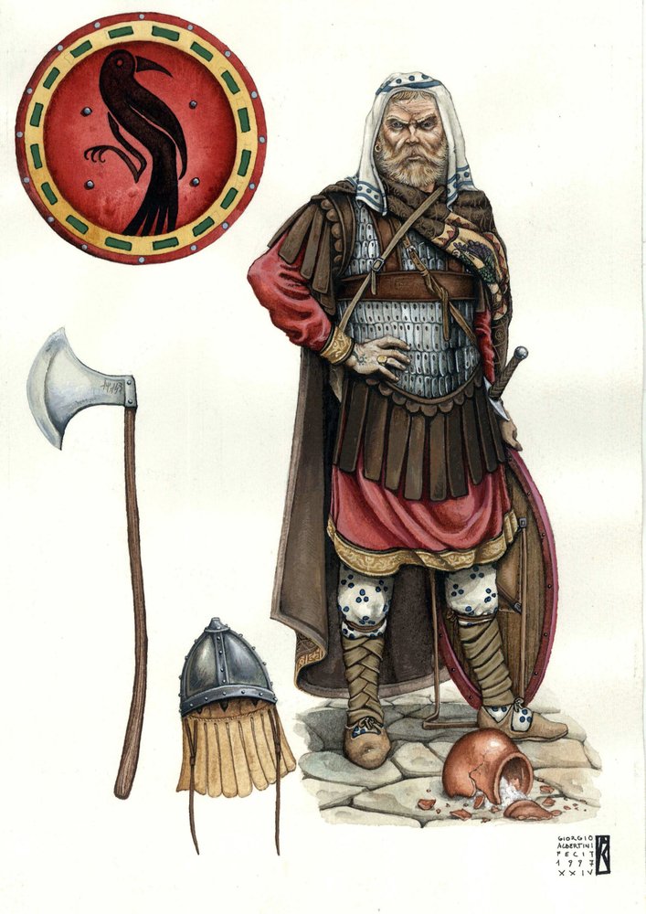 Middle Ages: Soldier of the Varangian Guard, Elite Corps of the ...