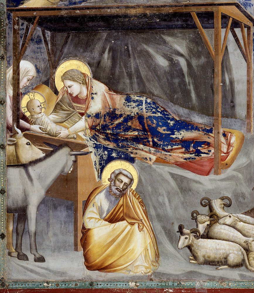 The Nativity (detail) by Giotto (c.1266-1337)