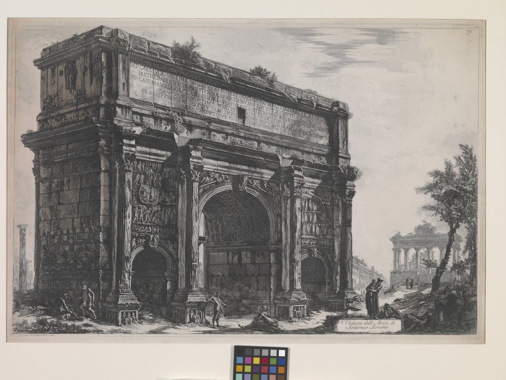 The Arch of Septimus Severus by Giovanni Battista Piranesi