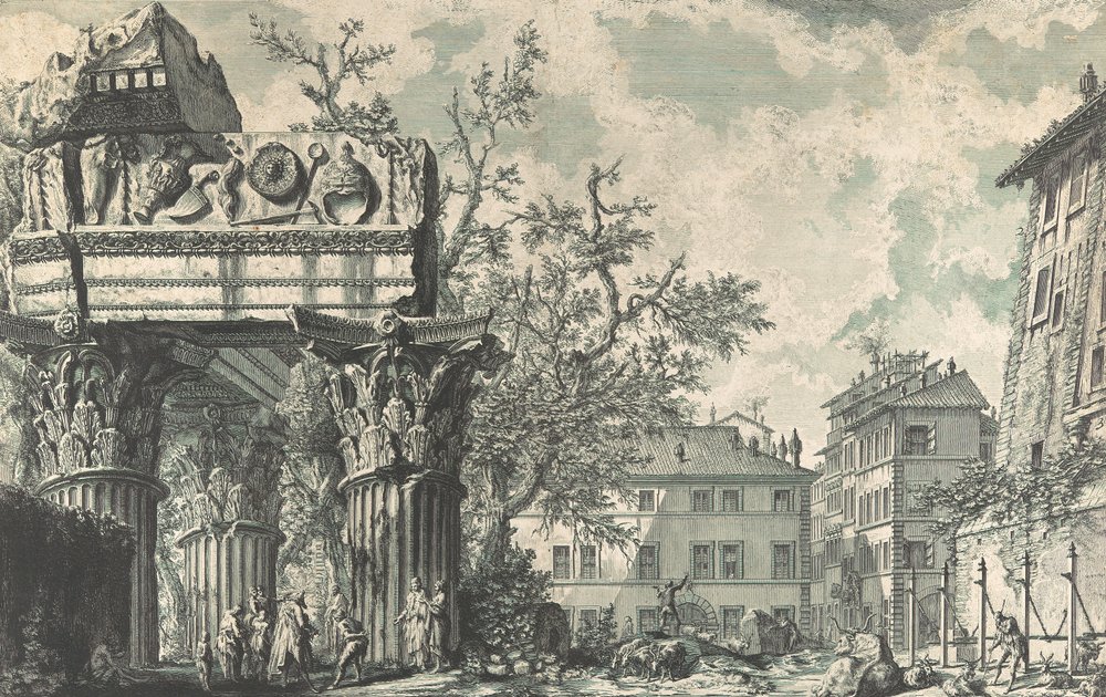 View of the Temple of Jupiter Tonans
