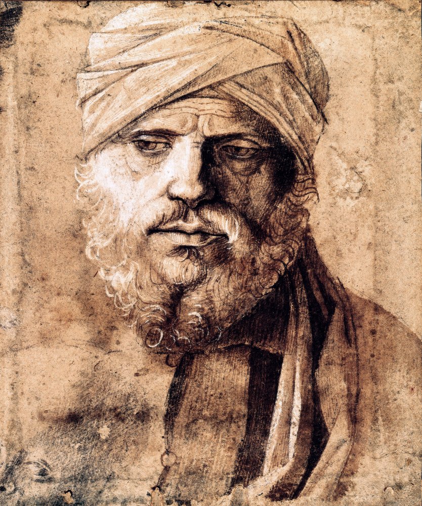 Portrait of Man with a Turban by Giovanni Bellini