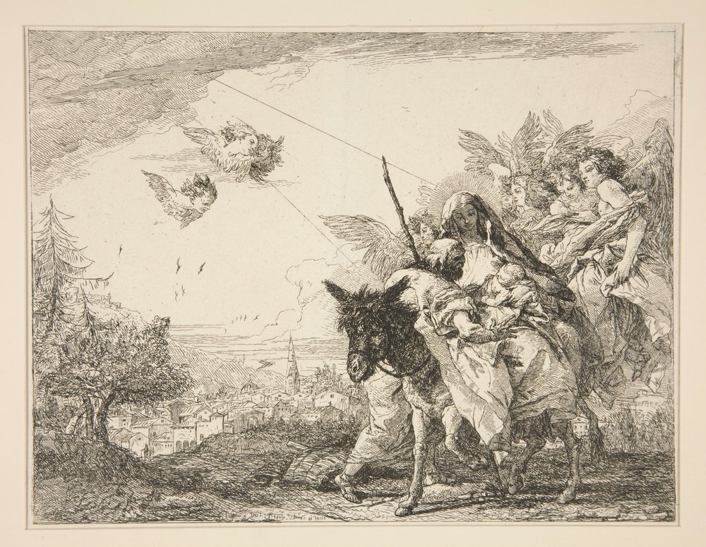 Joseph Contemplates the Infant Jesus, from the series Flight into Egypt