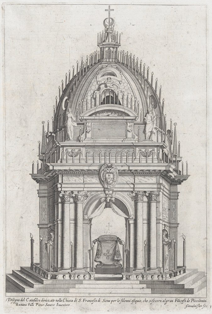 Design of the Catafalque for Francesco Piccolomini