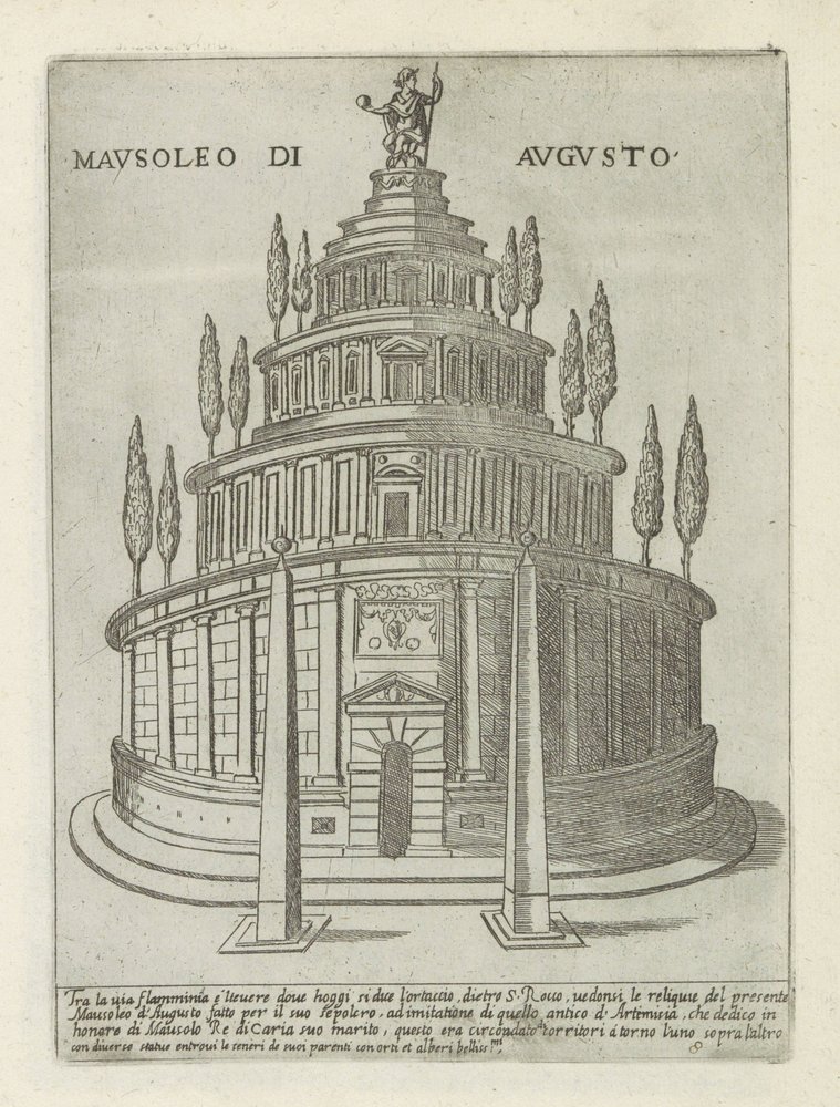 Mausoleum of Augustus in Rome by Giovanni Maggi