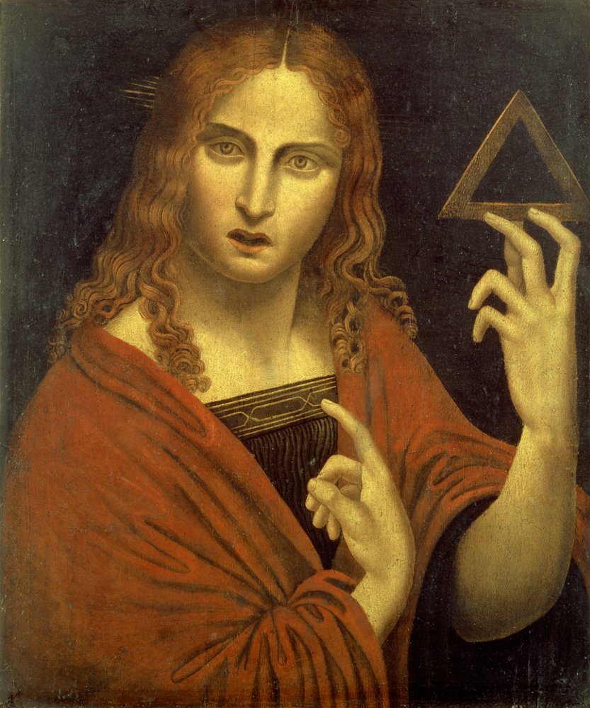 Christ the Redeemer Holding the Symbol of the Trinity