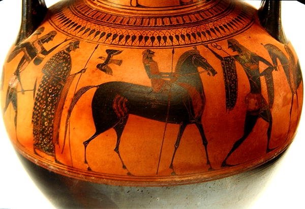Amphora Depicting the Story of Theseus and the Minotaur, c.540 BC