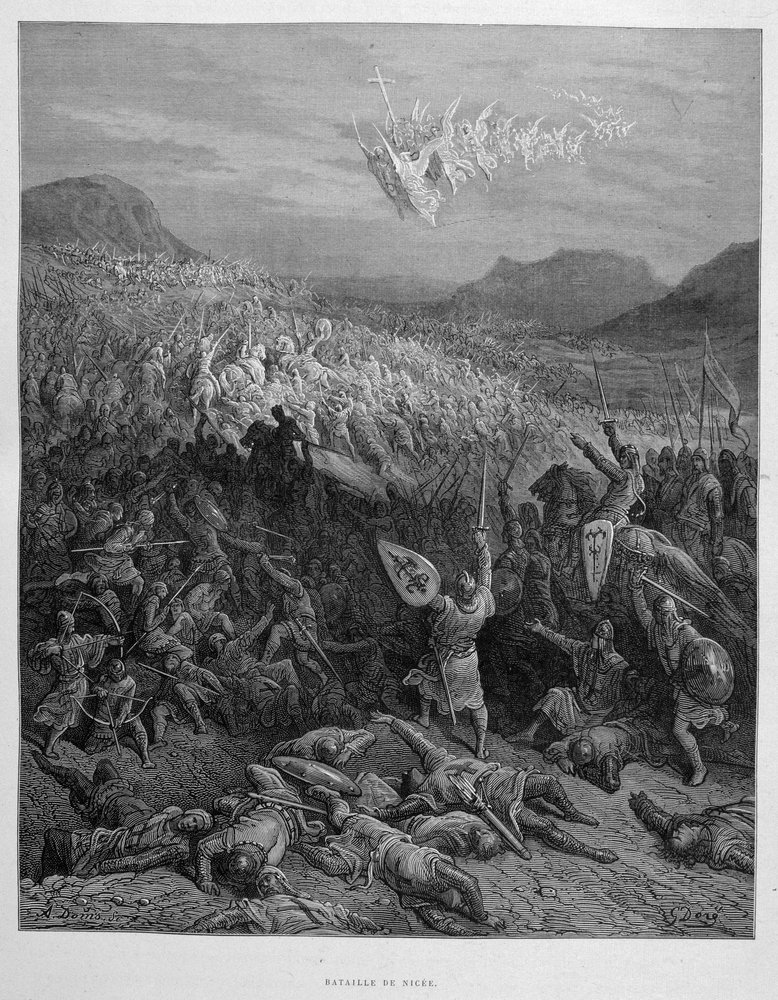 Battle of Nicea during the first crusade by Gustave Doré