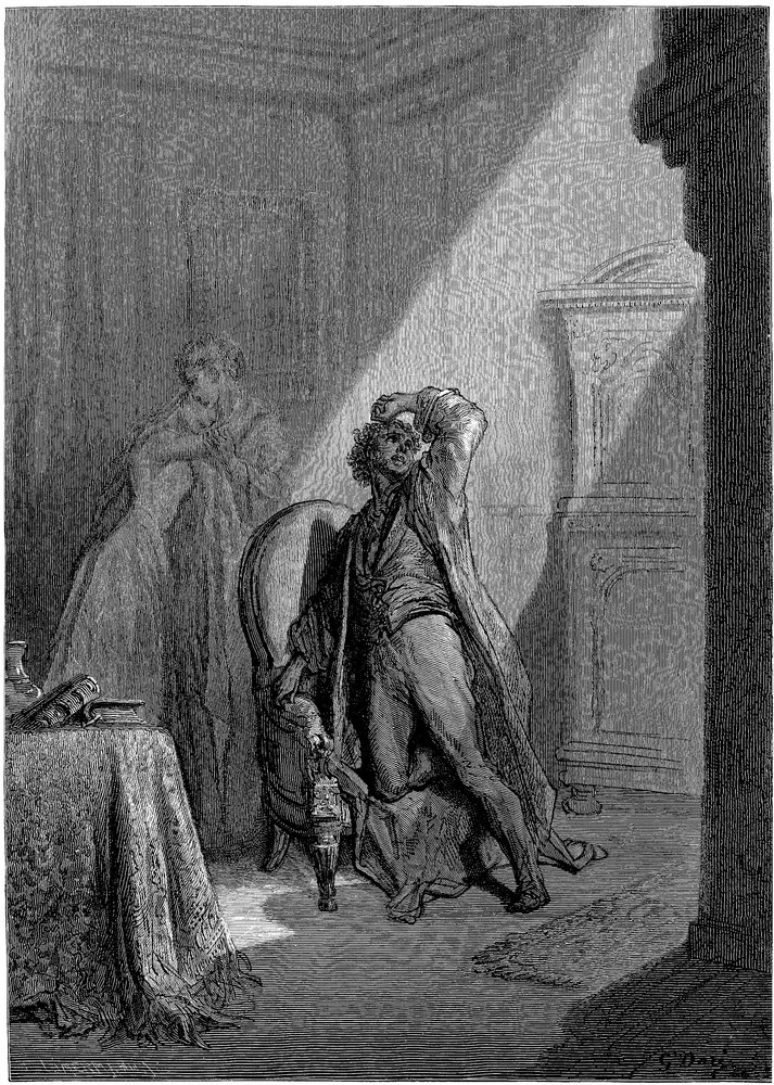 Illustration by Gustave Dore for Edgar Allan Poe's short story 'The ...