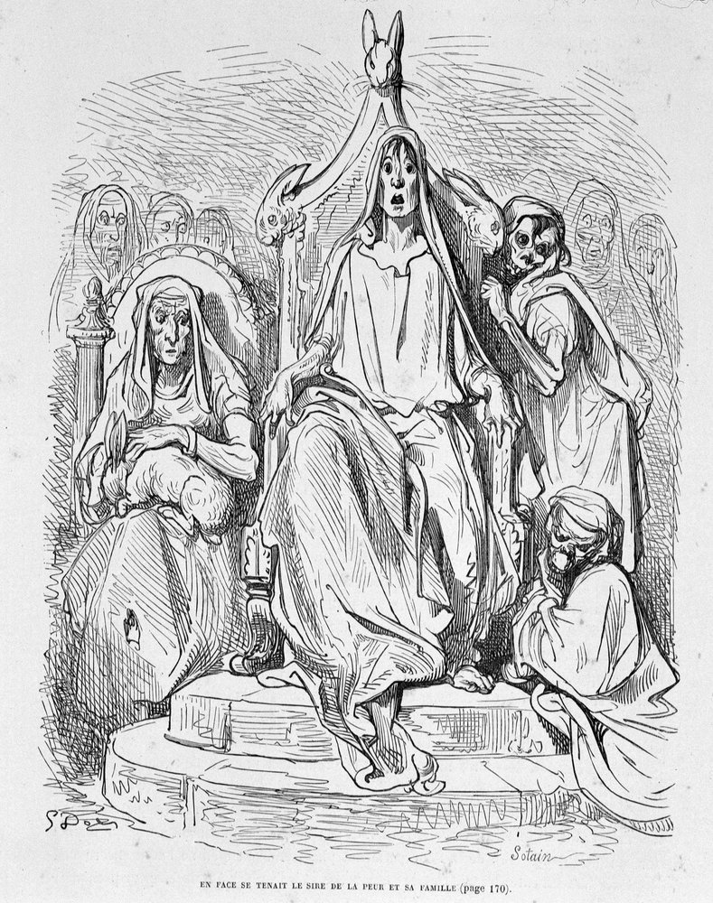 Personification of Fear and His Family by Doré