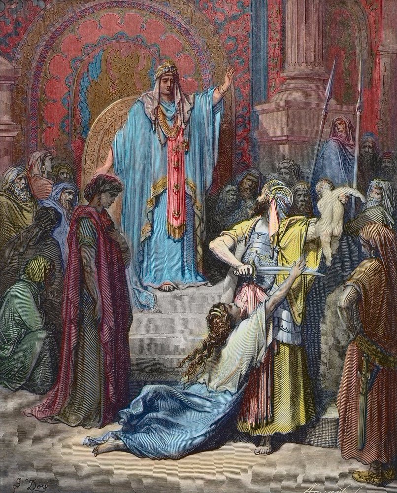 Solomon's Judgment - Solomon makes the judgment to split the baby ...