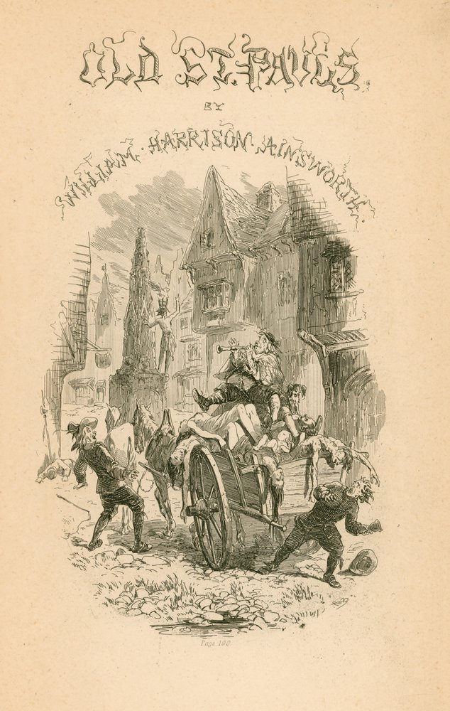 Old St Paul's: Title page by Hablot Knight Browne