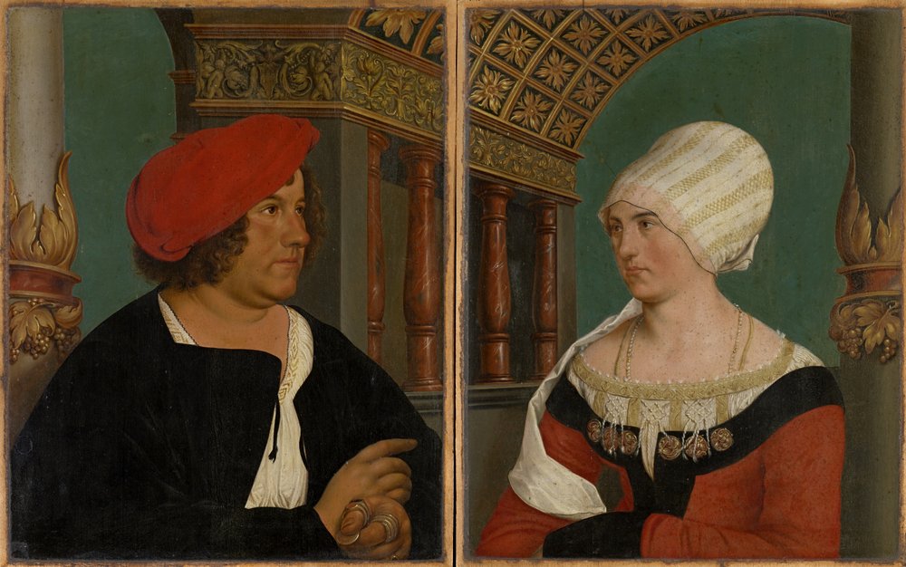 Double Portrait of the Basel Mayor Jacob Meyer zum Hasen and his Wife ...