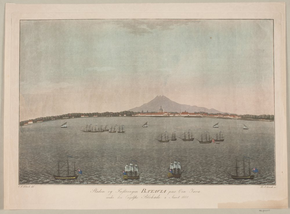 The City and Fortress of Batavia on the Island of Java under the ...