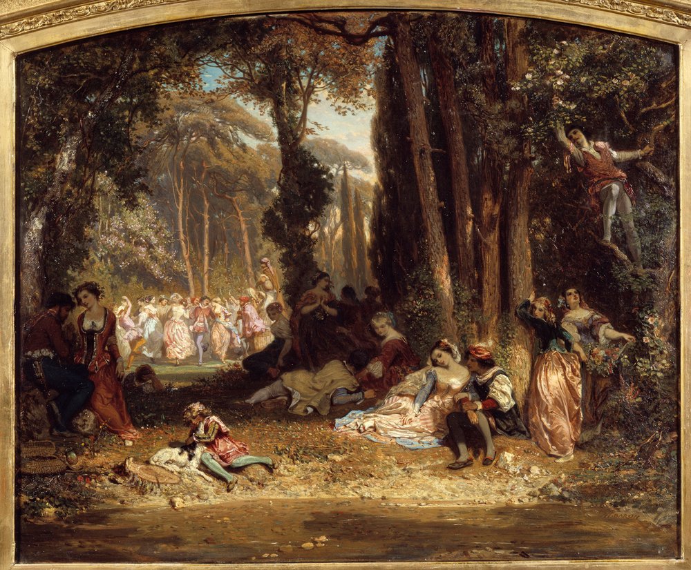 Spring Feast in Tuscany by Henri Baron: Buy fine art print