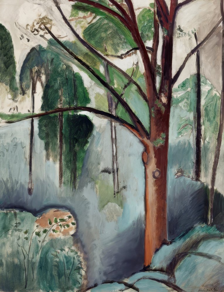 Trees at the Lake in Trivaux by Henri Matisse