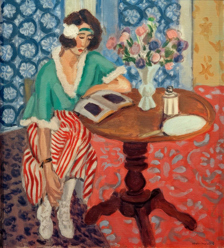 Woman Reading at a Table by Henri Matisse: Fine art print