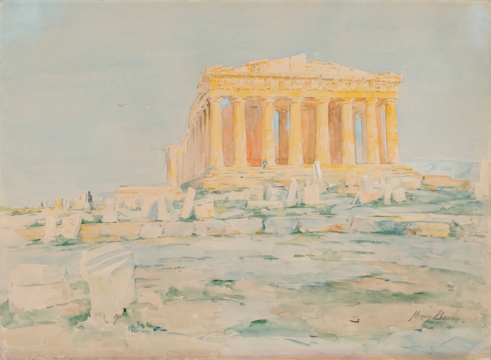 The Parthenon, West Facade by Henry Bacon: Fine art print