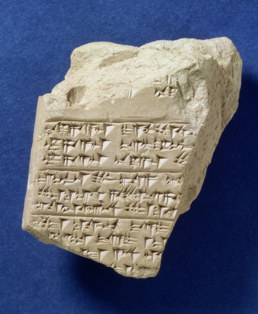 Fragment of Cuneiform Text from Boghazkoy by Hittite