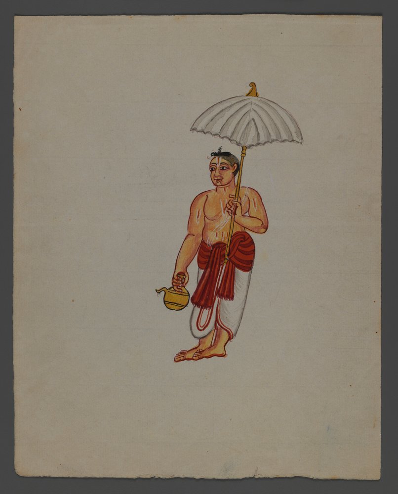 One of a set of nine images showing Indians in different professions