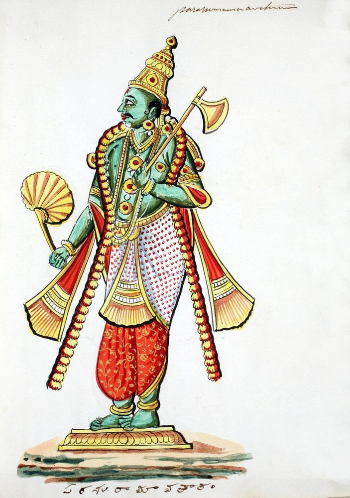 Rama-with-the-Axe (Parashurama) by Indian School