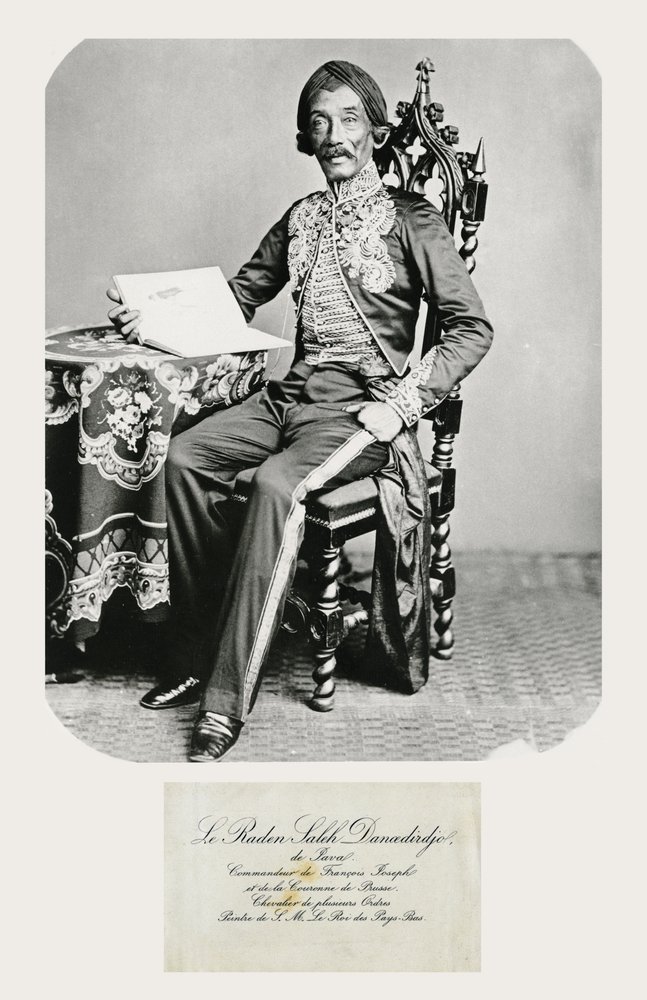 Portrait of Raden Saleh and his Calling Card
