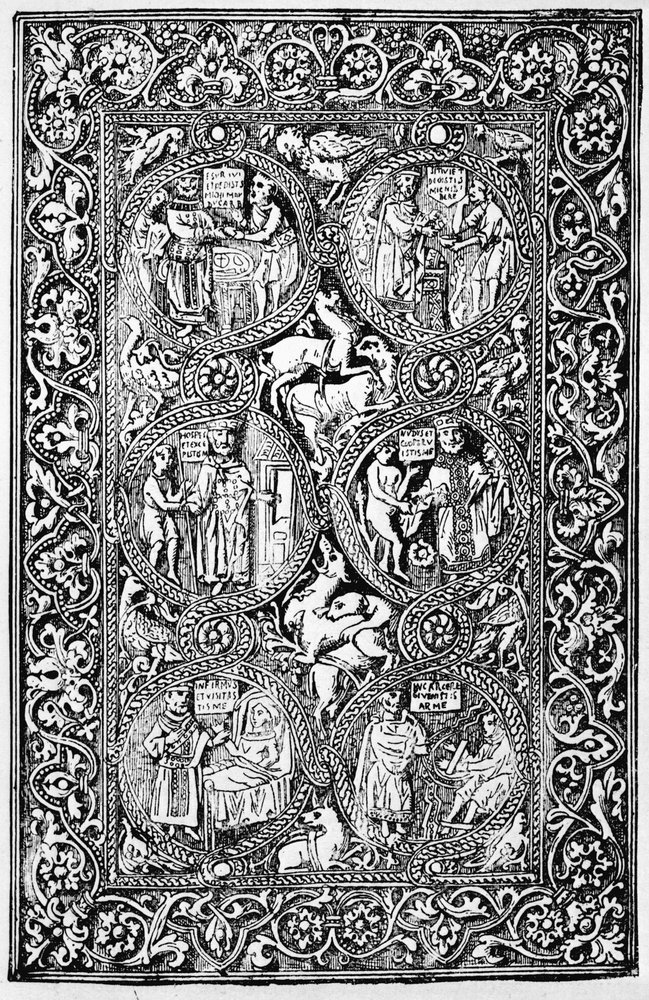 A Copy of the Ivory Back Cover of Queen Melisende's Psalter, Reproduced ...