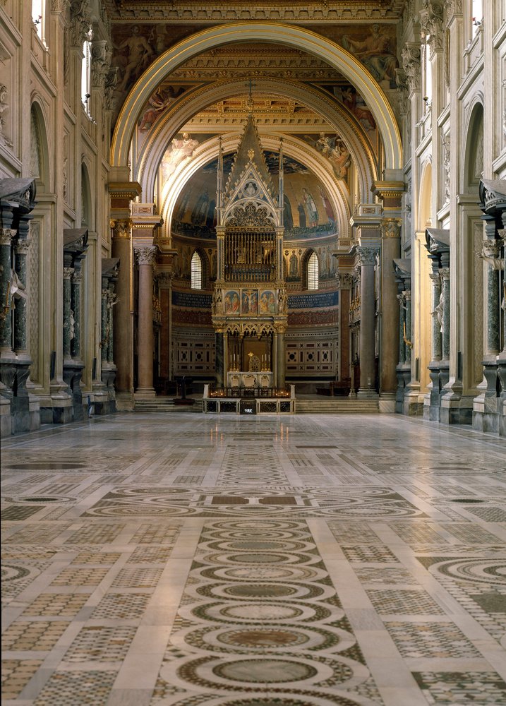 Gothic Art: View of the Papal Altar Above the Tabernacle