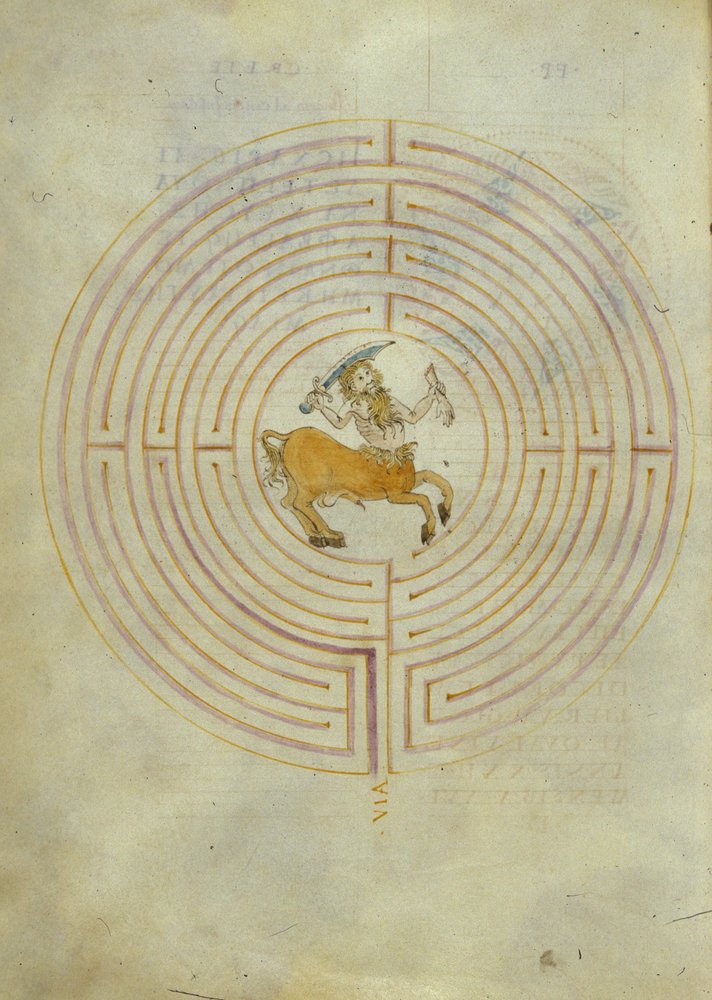 labyrinth with minotaur