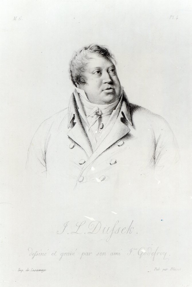 Jan Ladislav Dussek (1760-1812) by J. Godefroy